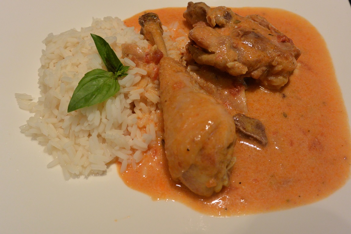 Poulet Antillais avec cuisse de poulet de Janzé (riz à l’ananas ...
